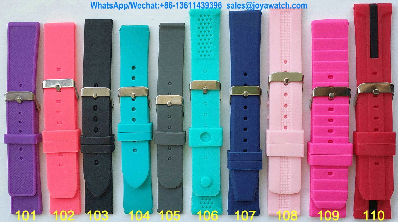 Hundreds of Fashion Silicone Rubber Watch Bands - Joyawatch