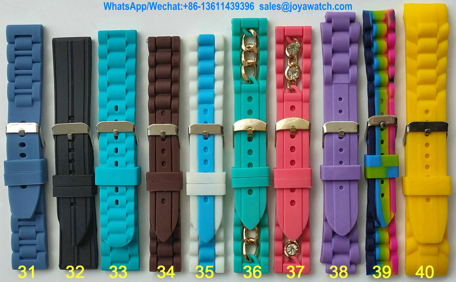 Hundreds of Fashion Silicone Rubber Watch Bands - Joyawatch
