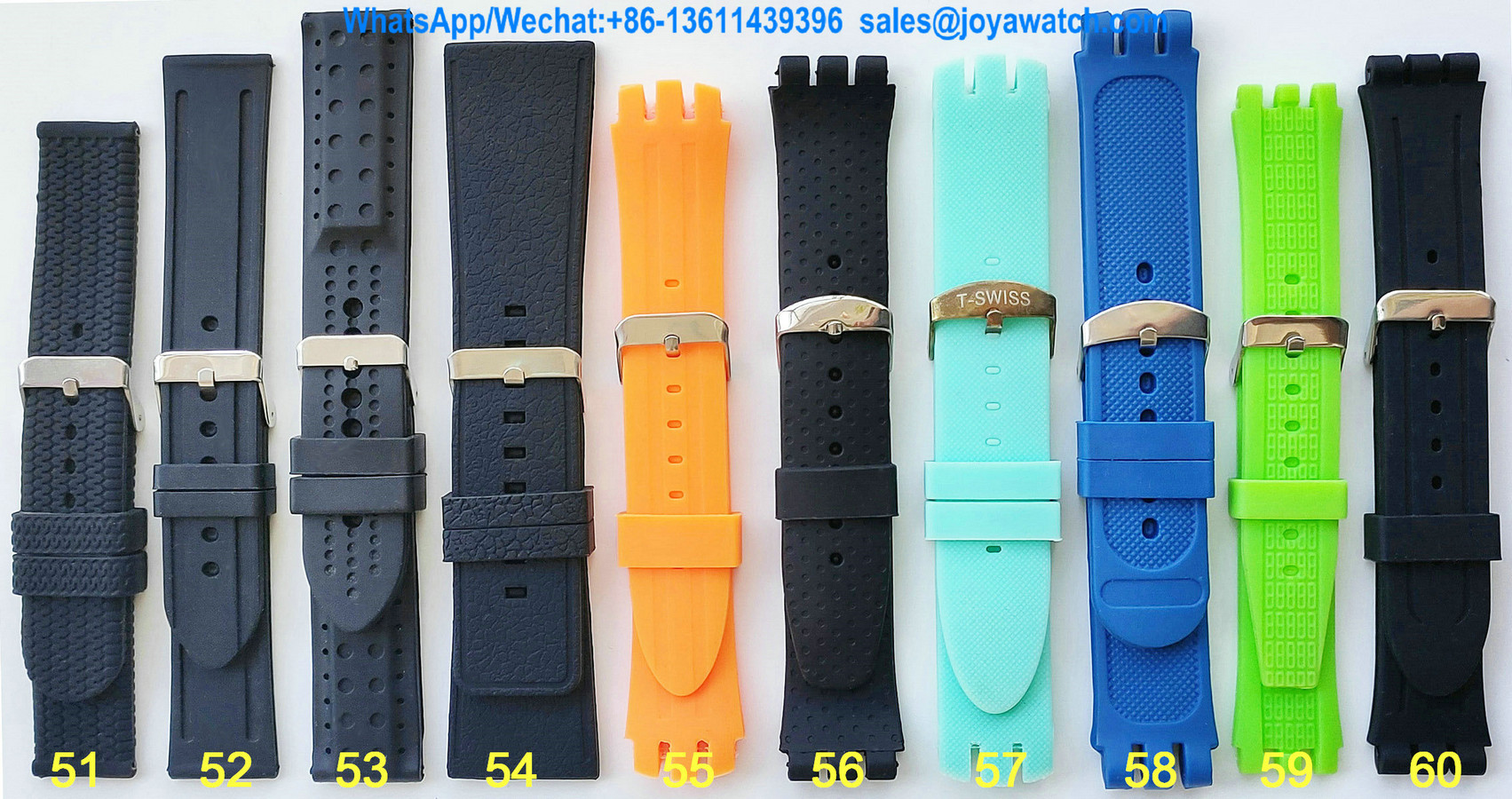 Hundreds of Fashion Silicone Rubber Watch Bands - Joyawatch