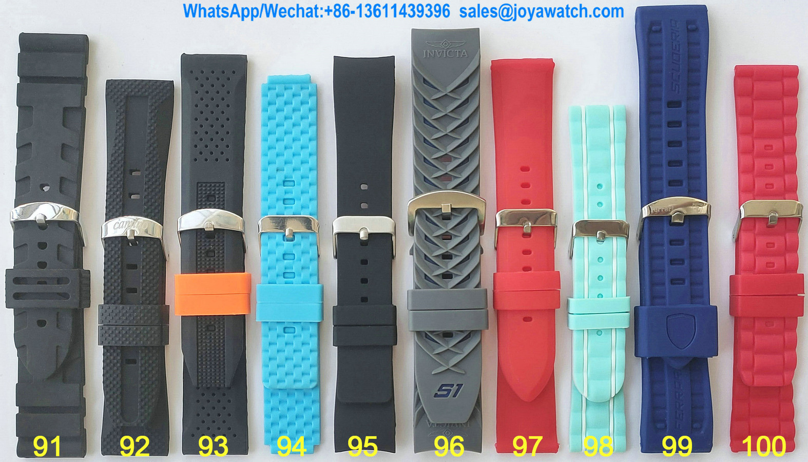 Hundreds of Fashion Silicone Rubber Watch Bands - Joyawatch