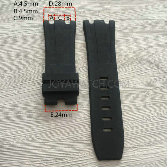 28mm Silicone Rubber Watch Band for AP Audemars Piguet Replacement ...